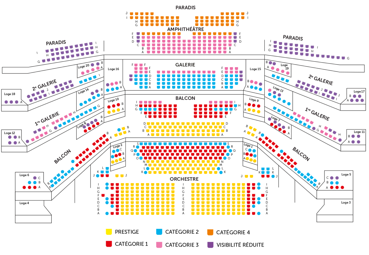 Tarifs et plans de salle - Opéra du Capitole